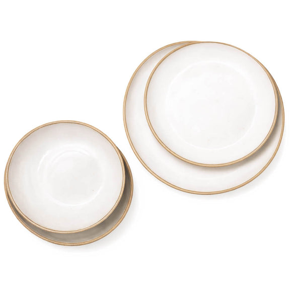The Dinnerware Set - Gray/White - New York Handcrafted – Eclectic Treasures