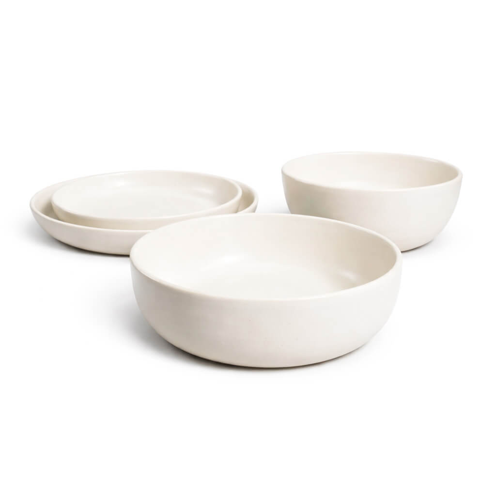 The Dinnerware Set in Ivory - New York Handcrafted – Eclectic Treasures